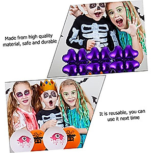 Abaodam 1 Set Set halloween balloon combination letter ballons halloween Party Supplies Halloween Star balloon black balloon Happy Halloween Balloon wreath Ladies skeleton Aluminum film