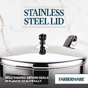 Farberware Classic Saute Pan / Frying Pan / Fry Pan with Lid and Helper Handle - 4.5 Quart, Silver