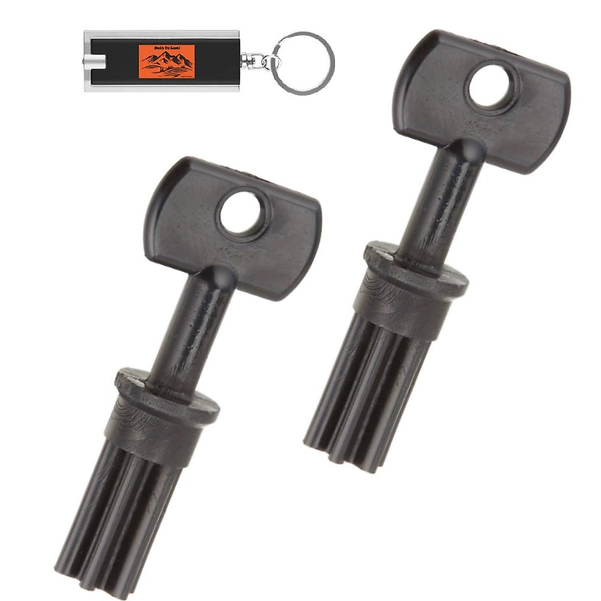 2 Pack of Irritrol Replacement Key, Rain Dial External Controller Key R8969, Pack of 2 Outdoor Replacement Keys for Irritrol Controller Sprinkler Irrigation Boxes with Included LED Keychain Light