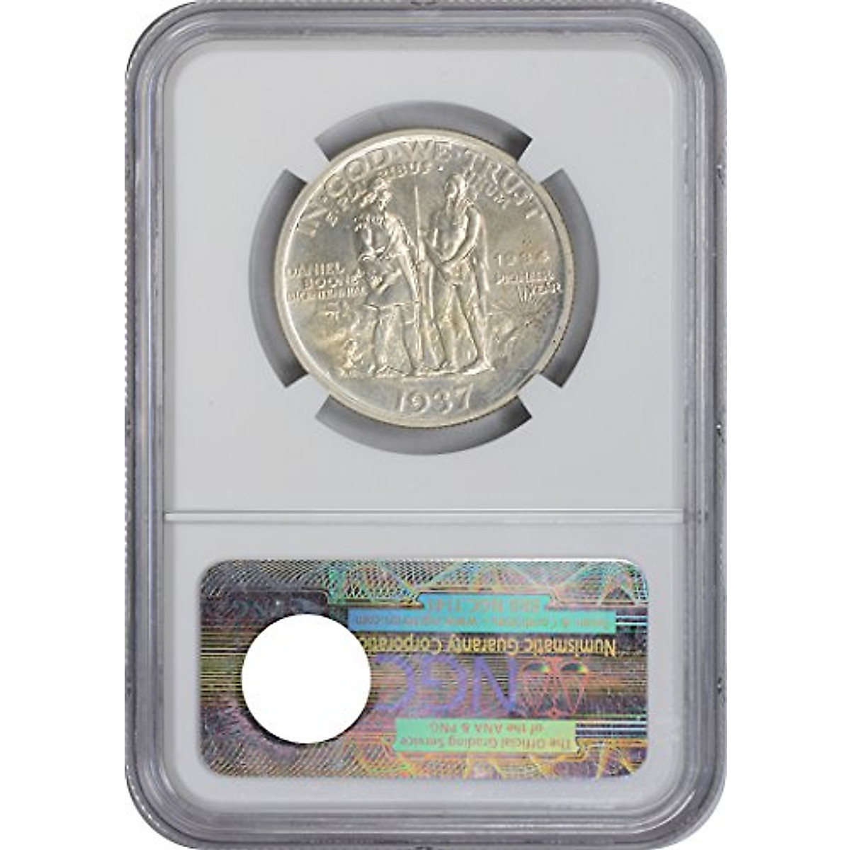 1937 P Boone Commemorative Silver Half NGC MS64