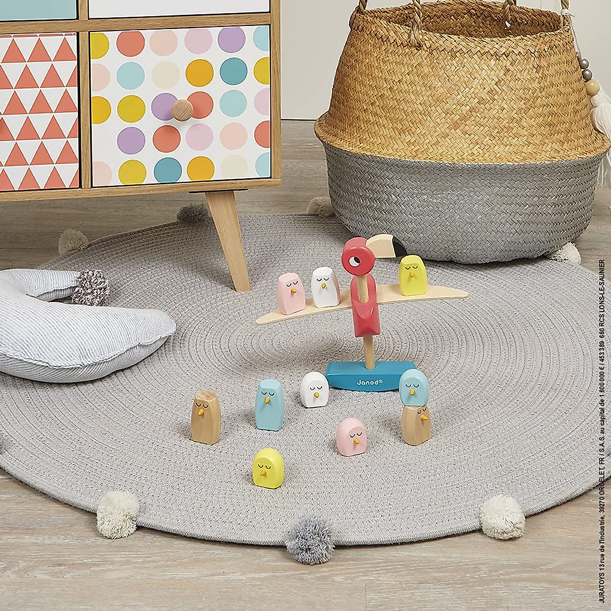 Janod Zigolos Wooden Balancing Game - Flamingo – Ages 3+ - J08230