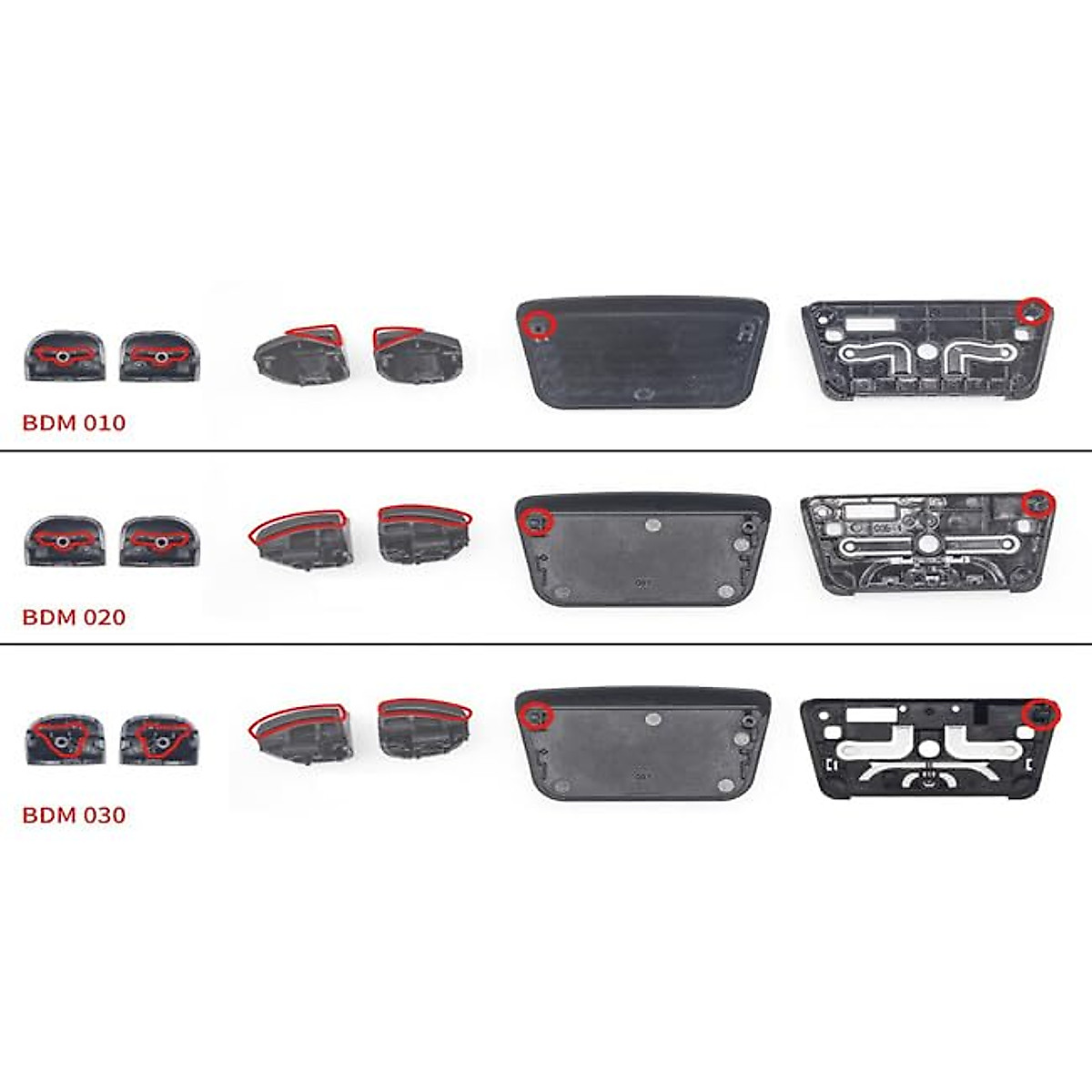 Front Back Faceplate Housing & Custom Touch Pad Cover with Screws Tools for PS5 Game Controller Shells Black Dragon