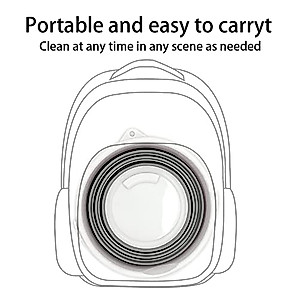 Multifunctional Collapsible Water Bucket, Space Saving, Lightweight Collapsible Water Container 2.6 gallons (10 liters), Suitable for Family Life, Camping, car wash