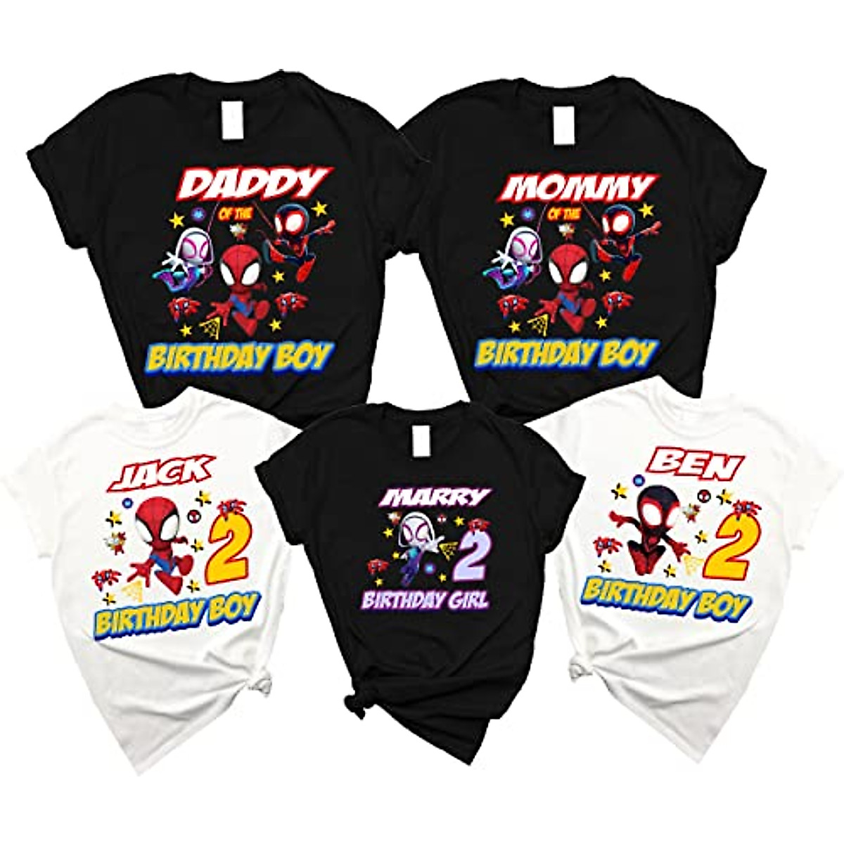 Spider Birthday Shirt for Boys Birthday Girl, Spidey Custom shirt, Personalized shirt, custom family shirt