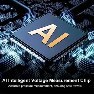 Tire Inflator Portable Air Compressor -Upgraded Air Pump for Car Tires with Tire Pressure Gauge (Max 150 PSI), Auto Shut-Off Tire Pump with LED Light for Car Motor Bike Ball