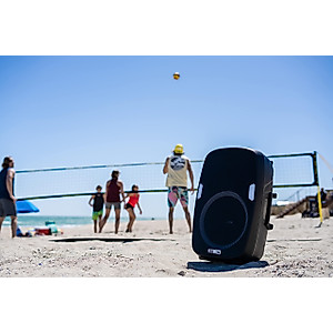 Altec Lansing SoundRover Wireless Trolley Bluetooth Speaker with Microphone, Rechargeable System Speaker for Parties, Karaoke DJ Speaker with Led Lights and USB Smartphone Charger