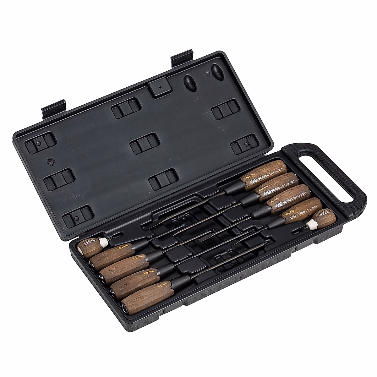 VESSEL Wood-COMPO 3010PS Screwdriver Set of 10