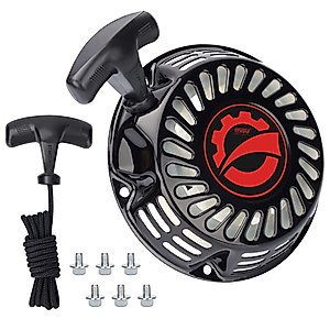 Pull Start Recoil Starter Repalcement for Predator 212cc 196cc 6.5HP 7HP OHV Engine Coleman BT200X CT200U Go Kart Pit Bike Generator Lawnmower