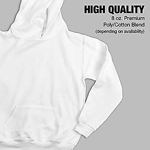 Trevco Ford Mustang Pony Script Unisex Youth Pull-Over Hoodie for Boys and Girls, Large Black