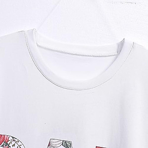 Mommy and Me Robe and Swaddle Set Floral Maternity and Baby Matching Hospital Labor Delivery Swaddling Wrap Blanket T-Shirt with Headband Hat for Mom Girls Boys Family Outfit Colourful Flower Daddy L