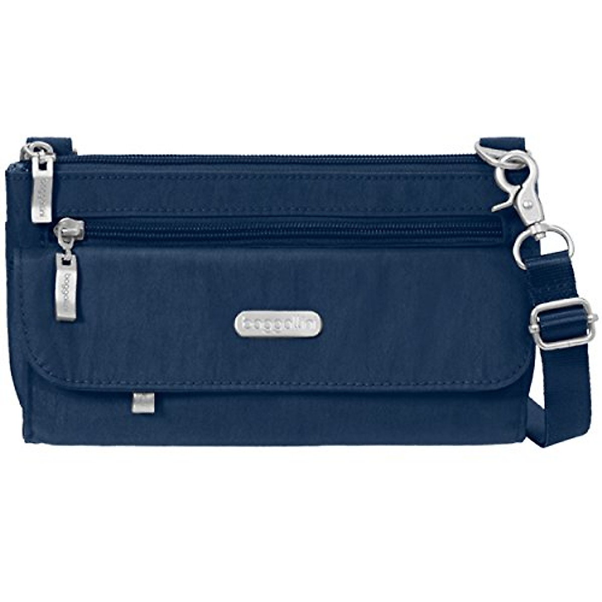 Baggallini Plaza Travel Mini Crossbody Bag, Pacific, One Size