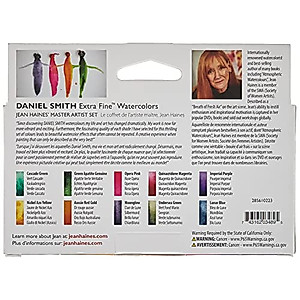 DANIEL SMITH Watercolor, 5ml tubes, Jean Haines Master Artist Set 10 Watercolor Tubes (total 10 pieces) 285610223, 0.17 Fl Oz (Pack of 10)