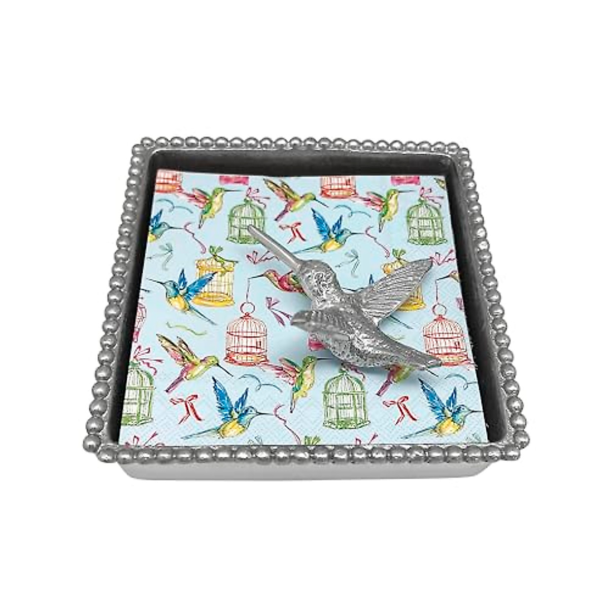 Mariposa Hummingbird Napkin Weight Silver Small