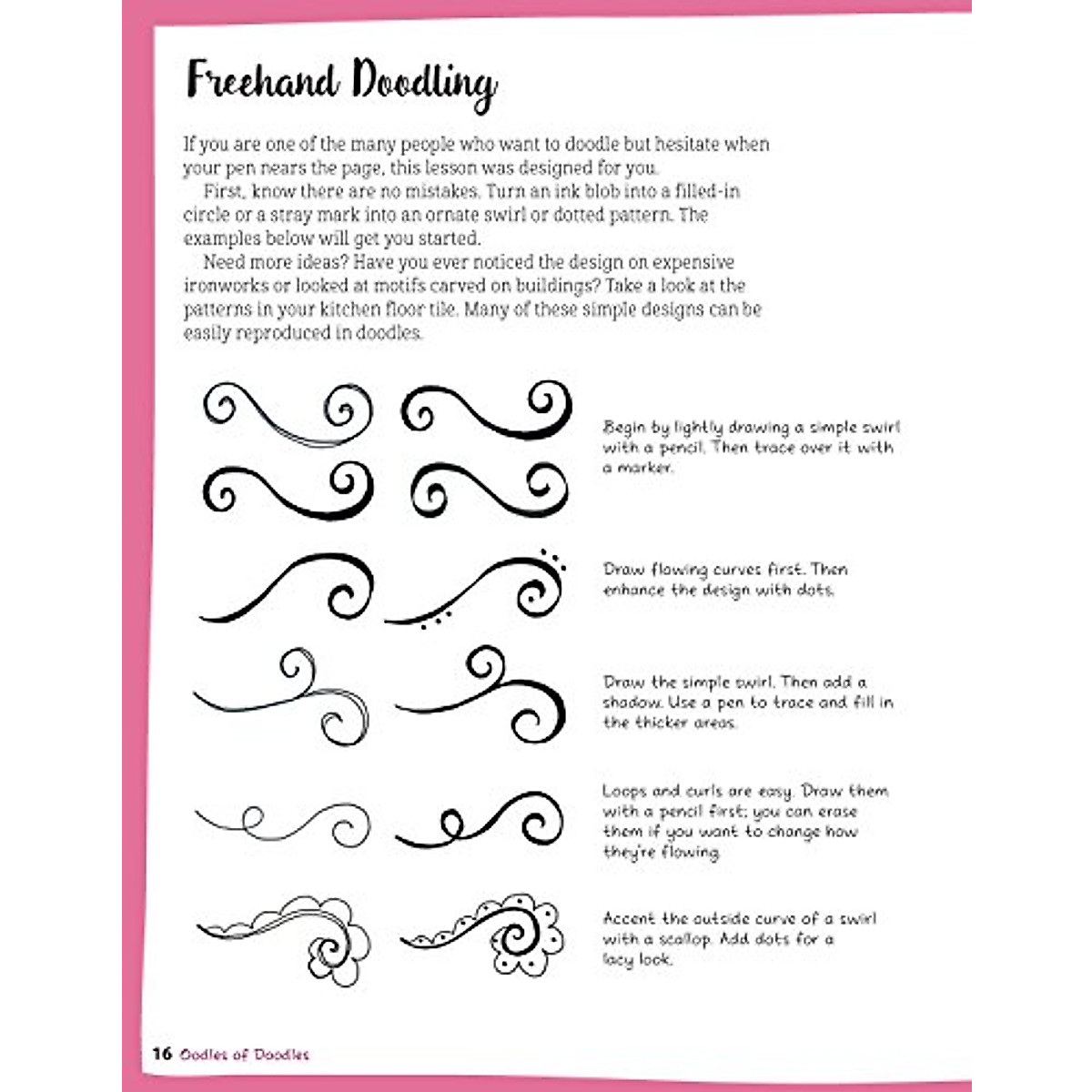 Oodles of Doodles, 2nd Edition: Creative Doodling & Lettering for Journaling, Crafting & Relaxation (Design Originals) Motifs & Techniques for Borders, Alphabets, Flowers, Hearts, Arrows, & More