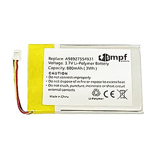 MPF Products 800mAh A98927554931, A98941654402, A-1732-035-A Battery Replacement Compatible with Sony PRS-600, PRS-600/RC, PRS-600/BC Touch Edition Digital Portable E-Book Reader w/Installation Tools