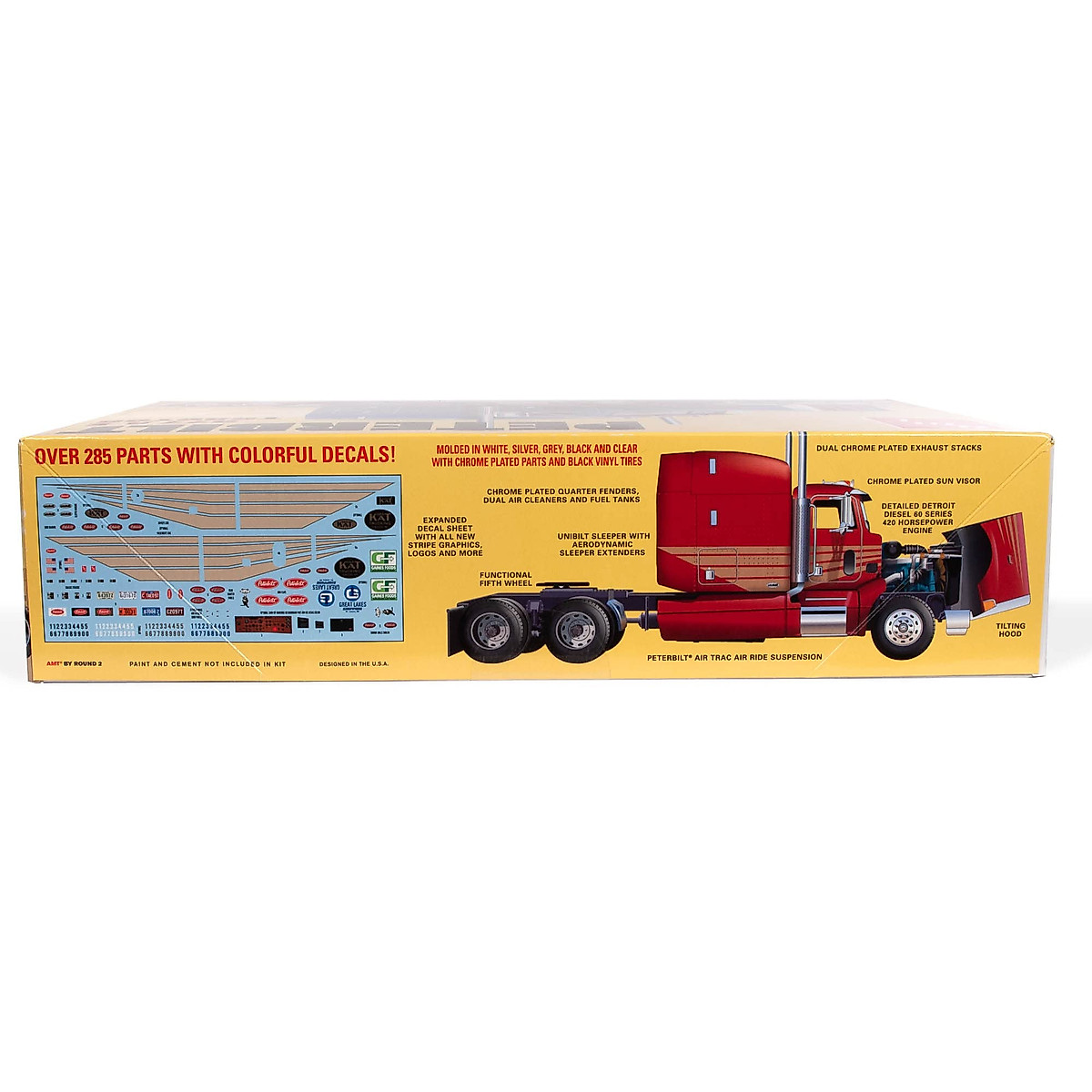 AMT Classic Peterbilt 377 A/E Tractor 1:24 Scale Model Kit