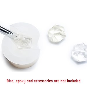 Hexers D20 Dice Mold: Make The Iconic Dice Yourself with Epoxy for Tabletop games. Mould is Compatible with Pathfinder d&d RPG DND and Dungeons and Dragons. Polyhedral Sharp Edge Dice