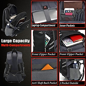 Backpack Bookbag for School College Laptop Travel Student ,Fit Laptop Up to 15.6 inch Multi Compartment with USB Charging Port Anti theft, Gift for Men Women (Purple)