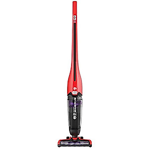 Dirt Devil Power Swerve Pet, Lightweight Cordless Stick Upright Vacuum Cleaner, For Carpet and Hard Floors, BD22052, Red