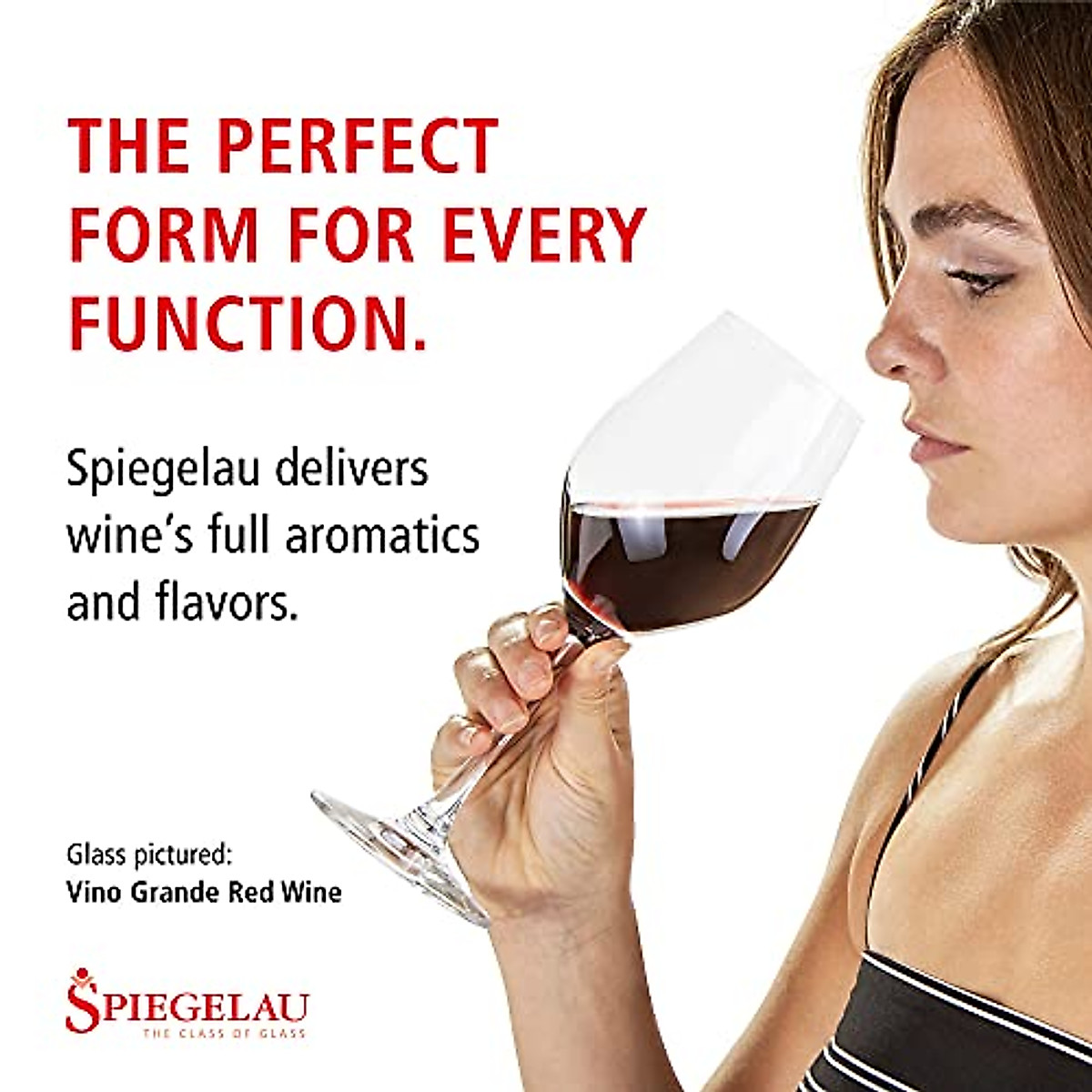 Spiegelau Vino Grande Bordeaux Wine Glasses Set of 4 - European-Made Crystal, Classic Stemmed, Dishwasher Safe, Professional Quality Red Wine Glass Gift Set - 21.9 oz