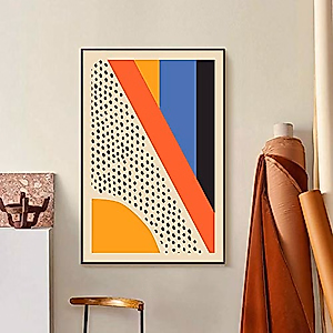 iMagitek Set of 6 Unframed Mid-Century Color Block Contemporary Pop Art Print, Modern Abstract Retro Minimalist Mystical Eye Wall Art Print (8" x 10")