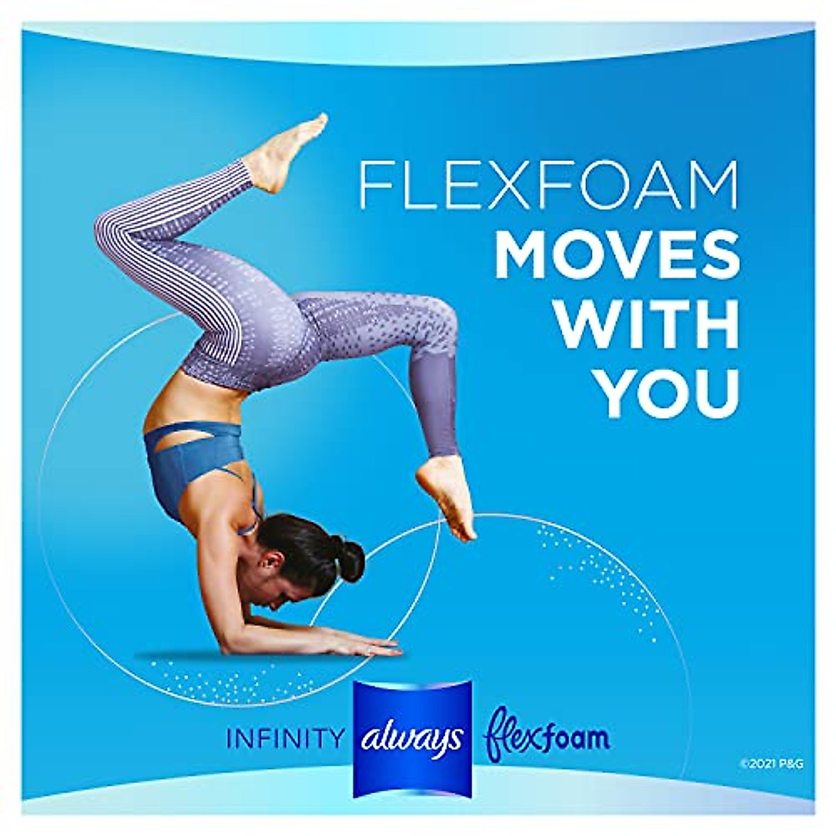 Always Infinity Pads, Size 1, Regular, 18 Count - Pack of 4 (72 Count Total)