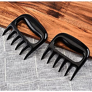 WinAimer Premium meat shredder claws - Strongest BBQ Meat Forks, Carving Forks , Lift, Handle, Shred and Cut Meats ,Shredder Claw x 2 For Barbecue, Smoker, Grill (Black)
