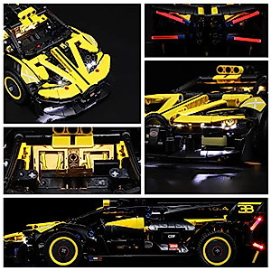 YEABRICKS LED Light for Lego-42151 Technic Bugatti Bolide Building Blocks Model (Lego Set NOT Included)