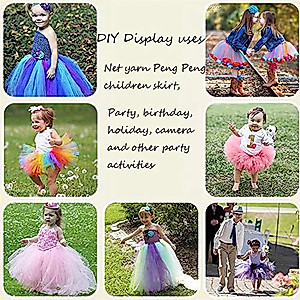 Glitter Sequin Tulle Roll Wedding Decoration Organza DIY Birthday Party Supplies Fabric Spool Tulle Tutu Dress 25 Yards x 6 inches (Red)