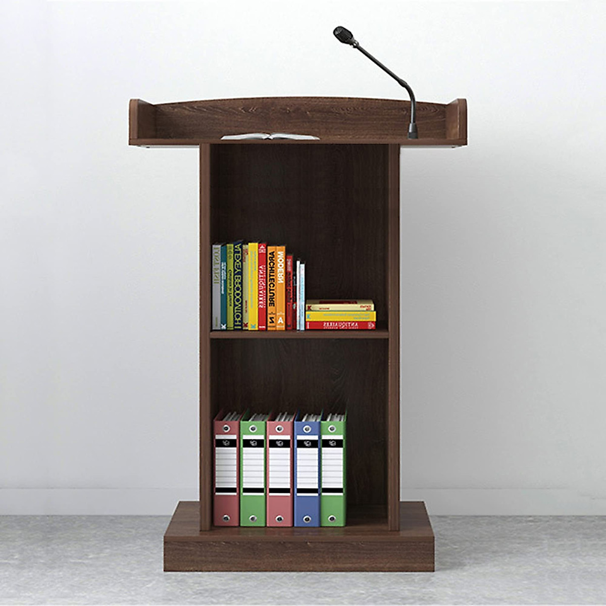 MObyat Lectern Podium Stand,Lectern Podium Stand,Stand-up Lectern Commercial Furniture Stand-Up Floor Teacher Speaker Lecture Classroom Presentation Stand/A/60x42x120cm