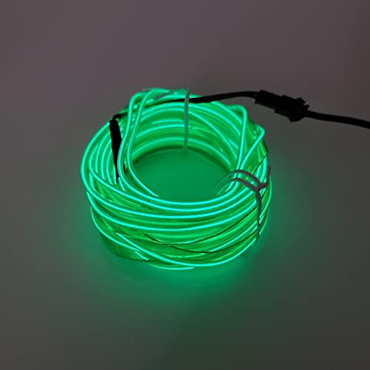 GZYF Interior Car LED Strip Lights, USB Ambient Lighting Kits, Interior Corridor Room Atmosphere Lights Decoration, 1M Neon Light with 6mm Sewing Edge for Trucks SUVs ATVs Garden, Green