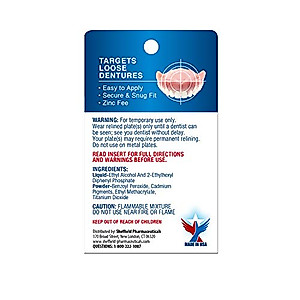 Acryline Advanced Formula Denture Reliner - Refit and Tighten Dentures/for Both Upper & Lower Dentures/Easy Application