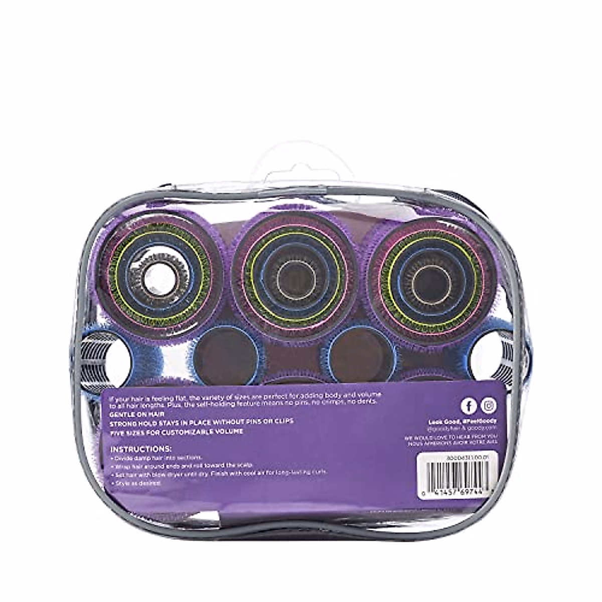 Goody Start Style Finish Self-Holding Hair Roller, Multi Pack, 31 Count