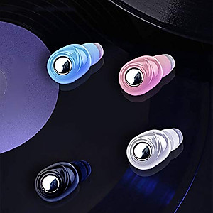 Heave Bluetooth 5.0 Earbud,Mini Invisible Wireless Bluetooth Earpiece Headset in-Ear HiFi Stereo Sound Headphone with Mic for Running Workout Blue