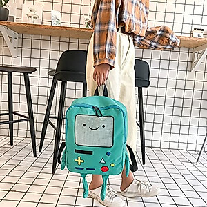 WDYHILE Bmo Backpack 16 Inch Game Bag, Aesthetic Casual Travel Bags, Breathable Portable Lightweight Daypack (Green 16 inch)