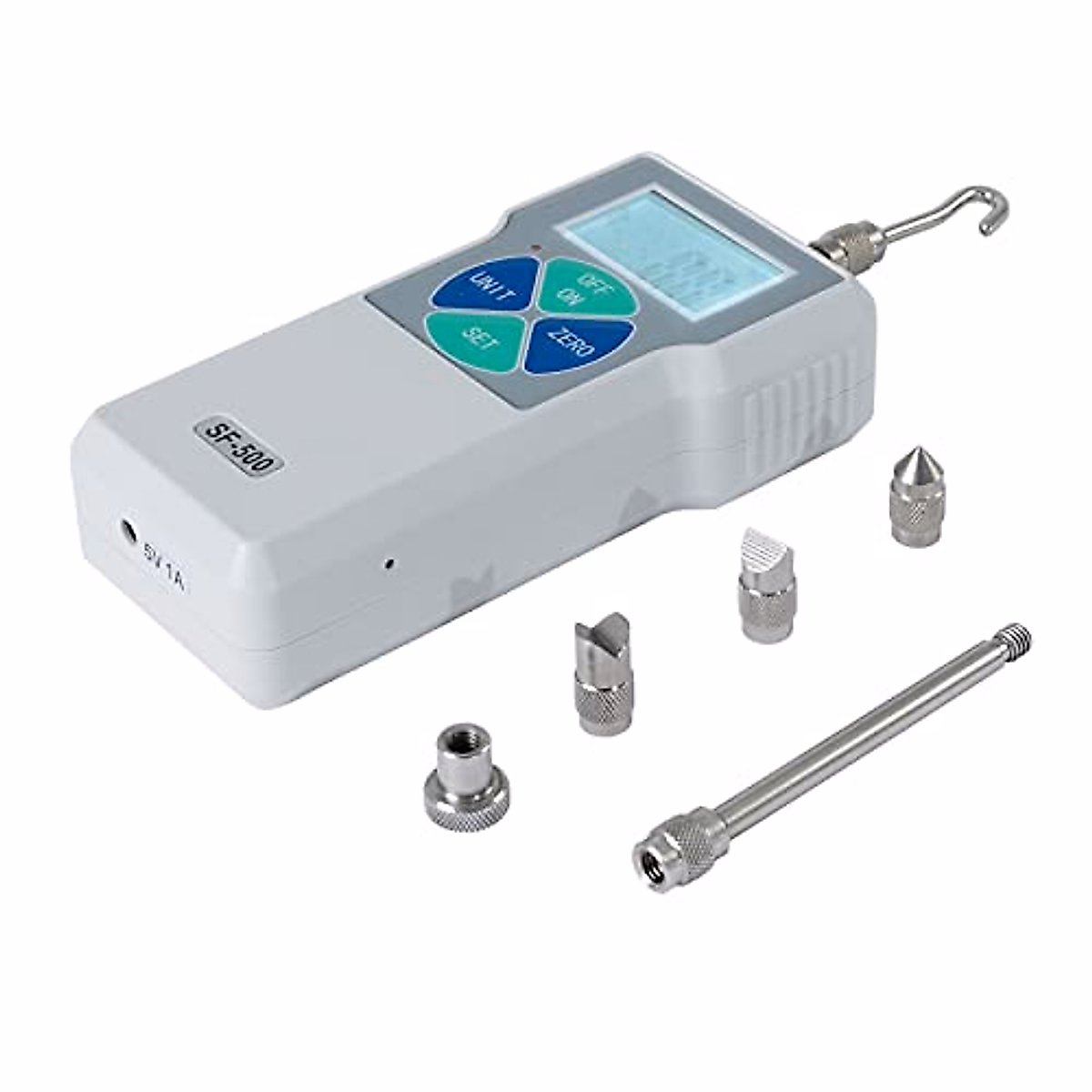 Beslands SF-500 Digital Force Gauge Push and Pull Tester Dynamometer Pressure High Precision LCD Measuring Instruments Thrust Meter Simple Portable (2N-500N)