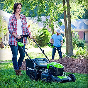 Greenworks 40V 21 inch Self-Propelled Cordless Lawn Mower, Battery Not Included MO40L02