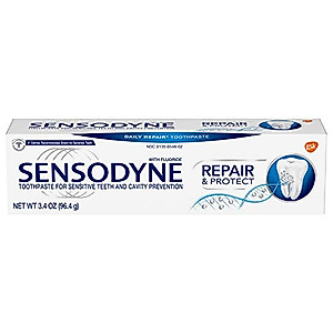 Sensodyne Toothpaste - Repair & Protect - Daily Repair W/Fluoride, 3.4 Oz, Pack of 2