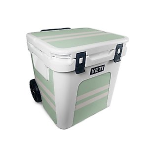 MightySkins Skin Compatible with Yeti Roadie 48 Wheeled Cooler - Mint Stripes | Protective, Durable, and Unique Vinyl Decal wrap Cover | Easy to Apply, Remove, and Change Styles | Made in The USA