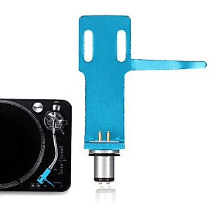 Socobeta Record Player Kit Turntable Phonograph Player Headshell High-end for Turntable Phonograph Player (Blue)