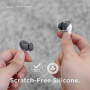 elago [6 Pairs] AirPods Pro Ear Tips with Integrated Earbuds Cover Designed for Apple AirPods Pro, Fit in The Case, Anti-Slip, [3 Sizes: Large + Medium + Small] [US Patent Registered] (Dark Grey)