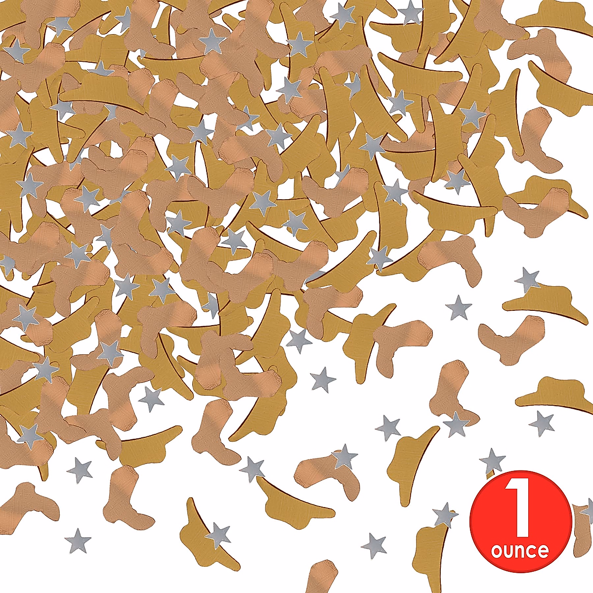 Fanci-Fetti Western Icons (copper, gold, silver) Party Accessory (1 count) (1 Oz/Pkg)