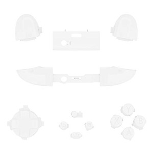 eXtremeRate White Replacement Buttons for Xbox Series S & Xbox Series X Controller, LB RB LT RT Bumpers Triggers D-pad ABXY Start Back Sync Share Keys for Xbox Series X/S Controller
