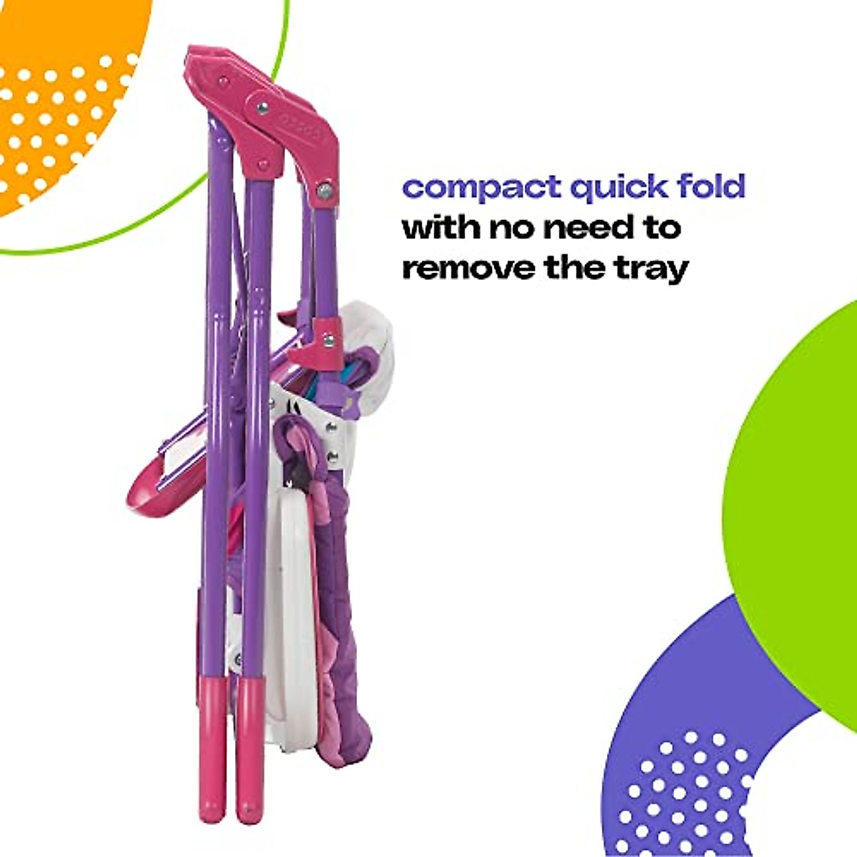 Cosco Simple Fold Deluxe High Chair, Monster Shelley