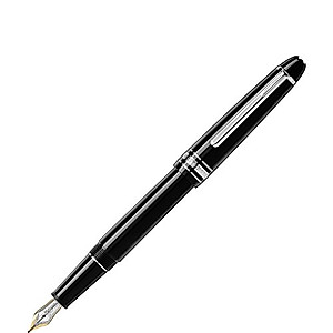 MONTBLANC 145-Meisterstuck Classique Platinum Fountain Pen, Medium Nib (106522)