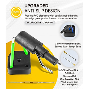 6 Pack Hydraulic Seal Installation Tools, Hydraulic Cylinder Piston Repair Rebuild Seal Kit, U-Cup Rod Seal Installation Tool Kits Upgraded Super Strong Seal Twistor Install Tool Set