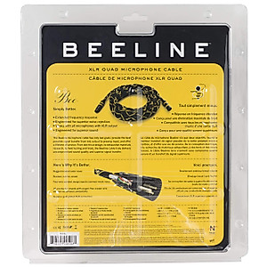 NEAT Bee Line Quad Conductor Microphone Cable, 20 Feet