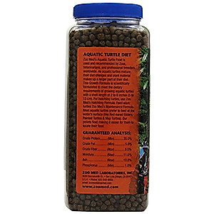 Zoo Med Natural Aquatic Turtle Food, Growth Formula, 13-Ounce