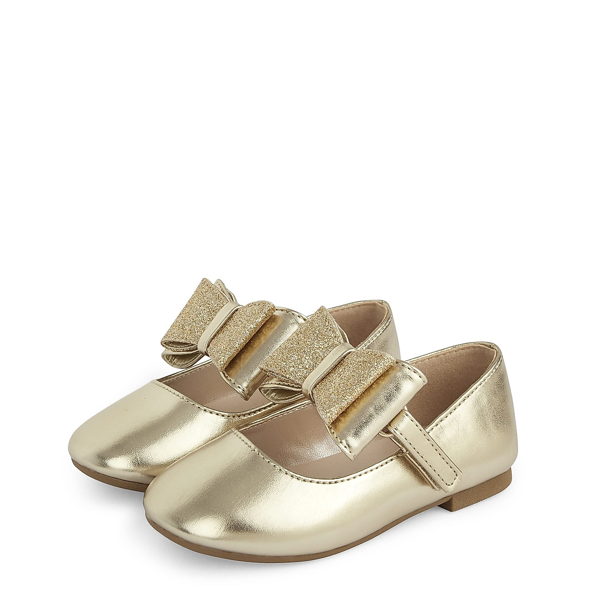 Gymboree, and Toddler Girls Dressy Ballet Flat,Gold,1