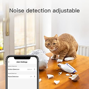 LAXIHUB WiFi Pet Camera Indoor Home Security IP Camera for Dogs/Cats Baby Monitor Room Camera with App 1080P FHD, Night Vision, Two-Way Audio, Motion Detection, Work with Alexa